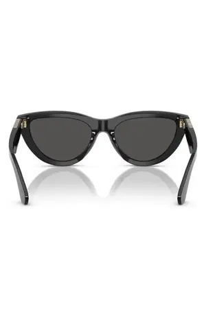 Burberry 55mm Cat Eye Sunglasses - Black/grey