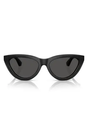 Burberry 55mm Cat Eye Sunglasses - Black/grey