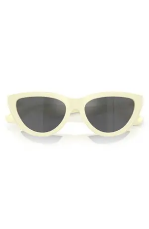 Burberry Burberry 55mm Cat Eye Sunglasses Yellow Ivory