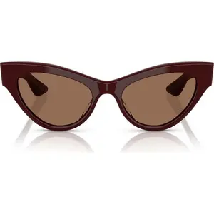 Oliver Spencer X Khaite 54mm Cat Eye Sunglasses - Burgundy