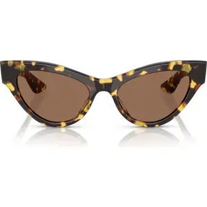 Oliver Spencer X Khaite 54mm Cat Eye Sunglasses - Dark Brown