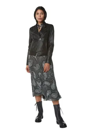 Andrew Marc Asymmetric Leather Moto Jacket