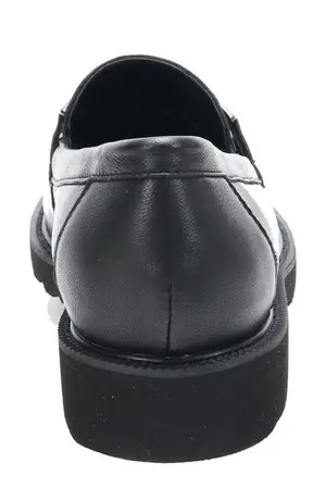 DAVID TATE Magical Rhinestone Lug Loafer - Black Nappa