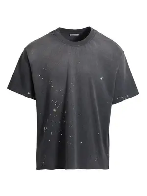 John Elliott Odeon Splatter Cotton T-shirt - Black