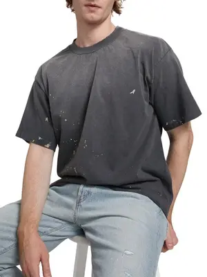 John Elliott Odeon Splatter Cotton T-shirt