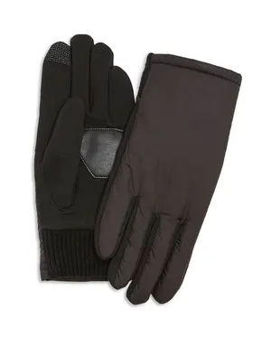Echo Comfort Stretch Puffer Gloves - Black