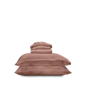 ETTITUDE Luxe Cleanbamboo Sateen+ Sheet Set, Queen Copper