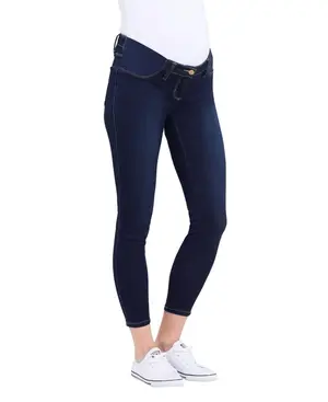 RIPE MATERNITY Isla Ankle Grazer Jegging - Indigo