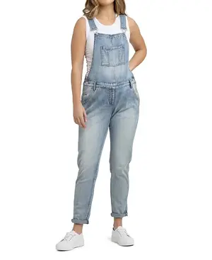 RIPE MATERNITY Denim Overalls - Pale Blue