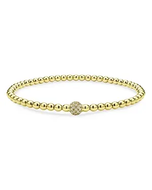 Lagos 18k Yellow Diamond Bracelet - Gold