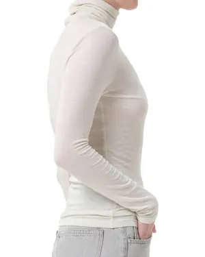 AGOLDE Pascale Turtleneck - Oat Milk
