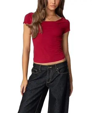Edikted Cowl Neck T-shirts For Women