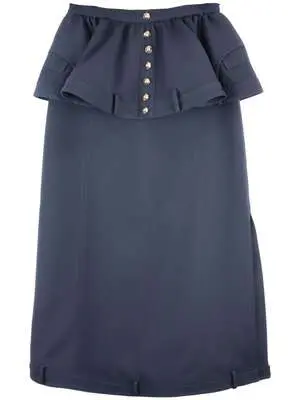 Rokh Peplum Midi Skirt
