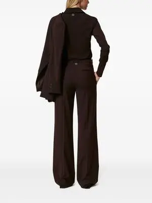 TWINSET High-waisted Trousers - Brown