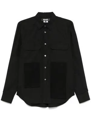 BLACK COMME DES GARÇONS Draped-detail Shirt