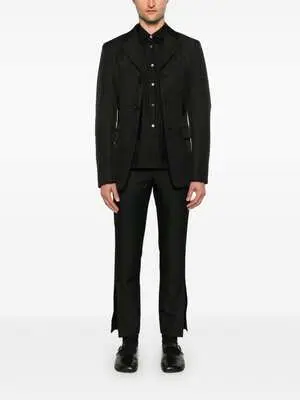 BLACK COMME DES GARÇONS Draped-detail Shirt