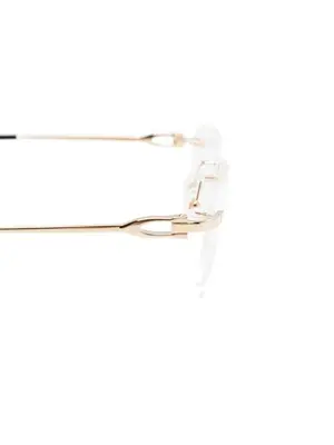 Cartier Rectangle-frame Glasses - Gold