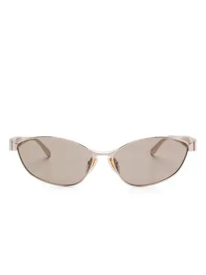 Balenciaga Oval-frame Sunglasses - Gold