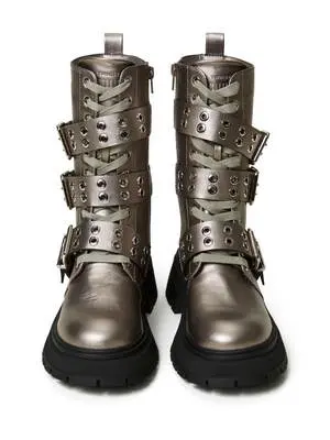 TWINSET 50mm Laminated Strap Boots