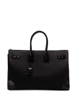 Saint Laurent Leather Duffle Bag - Black