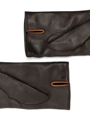 Paul Smith Leather Gloves - Brown