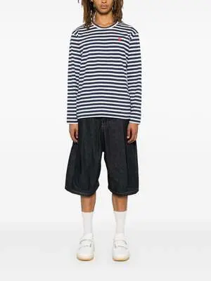 Play Comme Des Garcon Heart-patch T-shirt - White