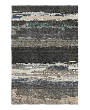DALYN RUG COMPANY Dalyn Luxury Washable Trevi Tv8 Area Rug, 3' X 5' Black