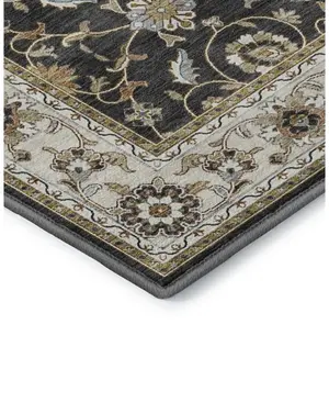 DALYN RUG COMPANY Dalyn Luxury Washable Hatay Hy1 Area Rug, 10' X 14 - Black