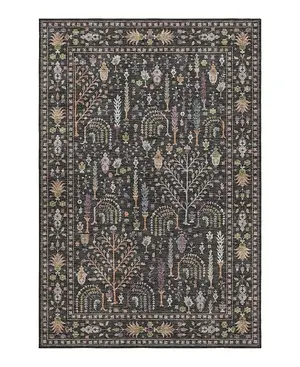DALYN RUG COMPANY Dalyn Luxury Washable Hatay Hy5 Area Rug, 10' X 14 - Black