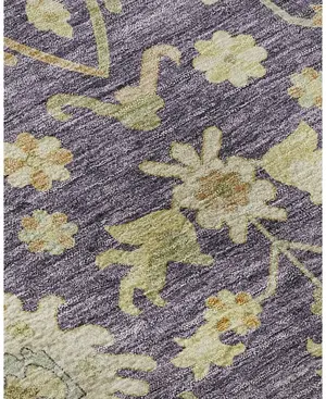 DALYN RUG COMPANY Dalyn Luxury Washable Hatay Hy2 Area Rug, 9' X 12 - Eggplant