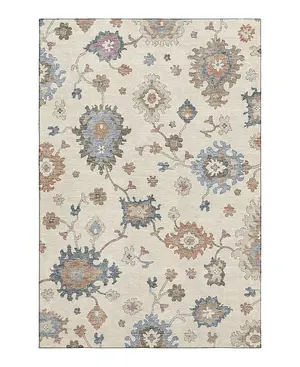 DALYN RUG COMPANY Dalyn Luxury Washable Hatay Hy4 Area Rug, 5' X 7'6 Ivory