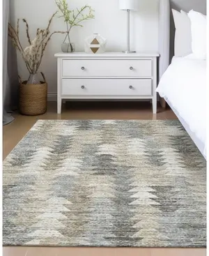 DALYN RUG COMPANY Dalyn Luxury Washable Trevi Tv20 Area Rug, 9' X 12 - Taupe