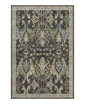 DALYN RUG COMPANY Dalyn Luxury Washable Hatay Hy6 Area Rug, 9' X 12 - Black