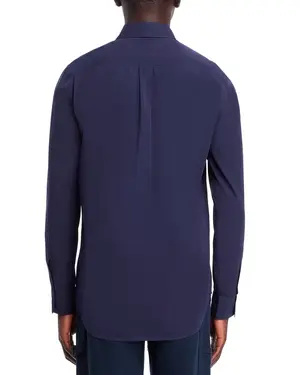 Paul Smith Ps Embroidered Long Sleeve Button Front Shirt