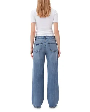 GANNI Soft Ribbed Short Sleeve Tee