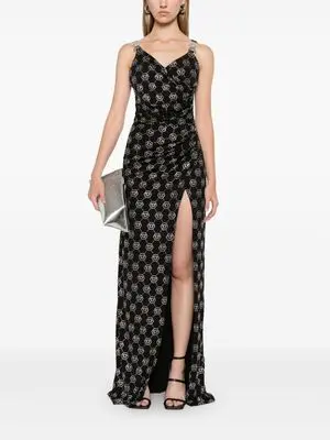 Philipp Plein Logo-appliqué Maxi Dress