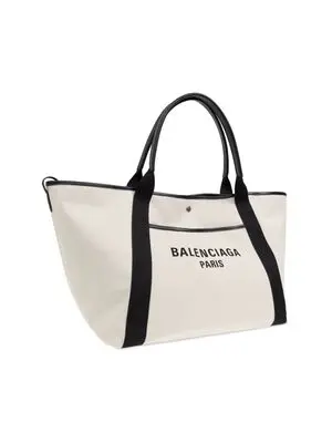 Balenciaga Logo-print Tote Bag - White