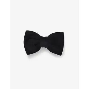 Hugo Cotton-velvet Bow Tie - Black