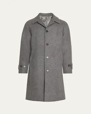 Officine Générale Hudson Overcoat - Midgrey/lightgrey