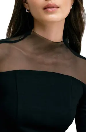MARCELLA Joanna Sheer Yoke Top
