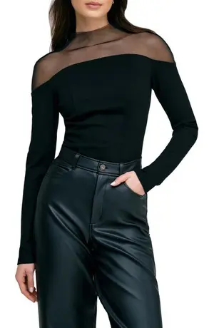MARCELLA Joanna Sheer Yoke Top