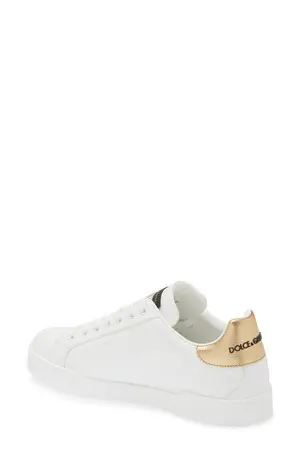 Dolce & Gabbana Portofino Crest Sneakers - White