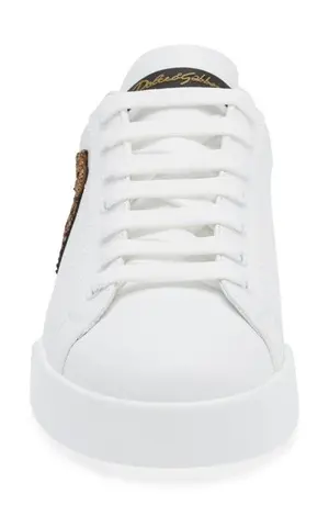 Dolce & Gabbana Portofino Crest Sneakers - White
