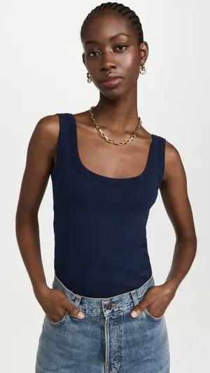 Sold Out NYC The Scoop It Up Tank - Navy