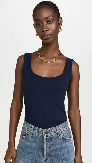 Sold Out NYC The Scoop It Up Tank - Navy