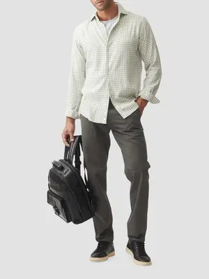Rodd & Gunn Teddington Check Cotton-blend Button-front Shirt