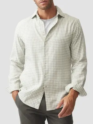 Rodd & Gunn Teddington Check Cotton-blend Button-front Shirt
