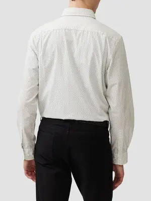 Rodd & Gunn Middle Peak Geometric Cotton Button-front Shirt