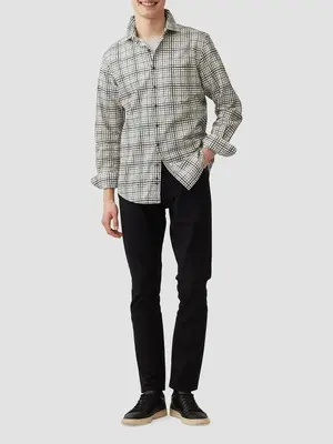 Rodd & Gunn Brookdale Check Cotton Button-front Shirt - Charcoal
