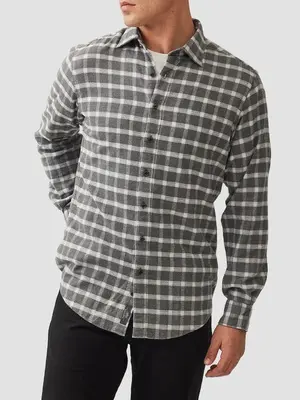 Rodd & Gunn Mclaren Falls Check Cotton Button-front Shirt - Granite